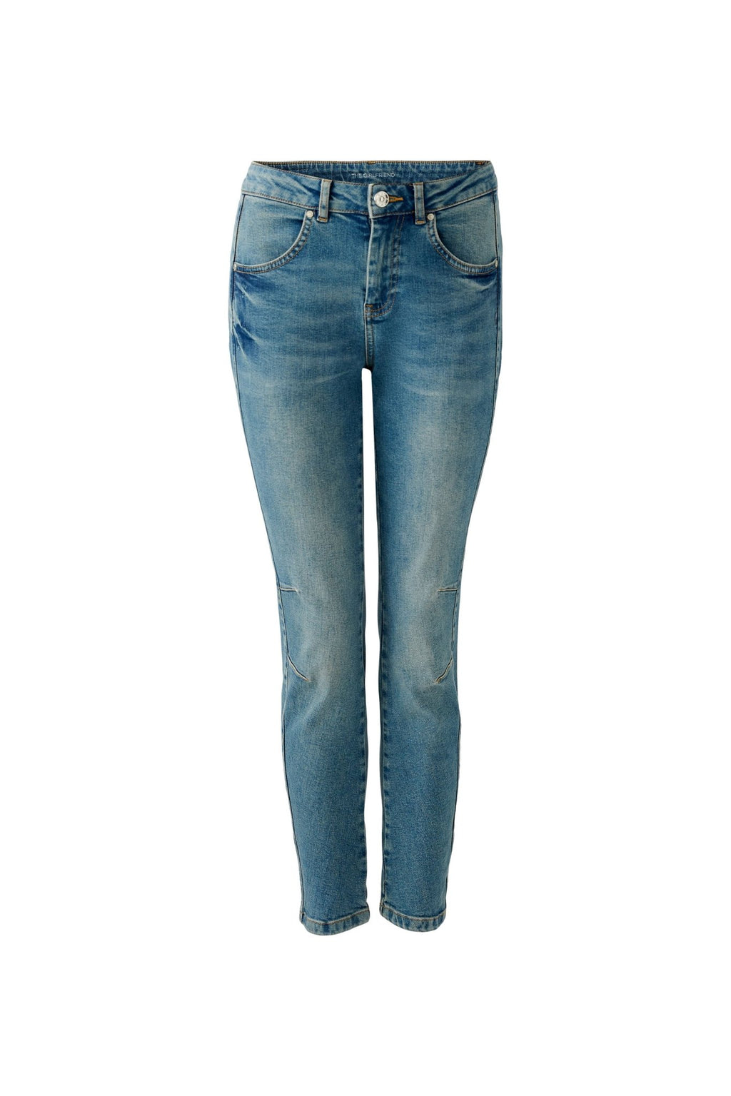 Oui Jeans Mid Blue The Girlfriend – MMJs Fashion